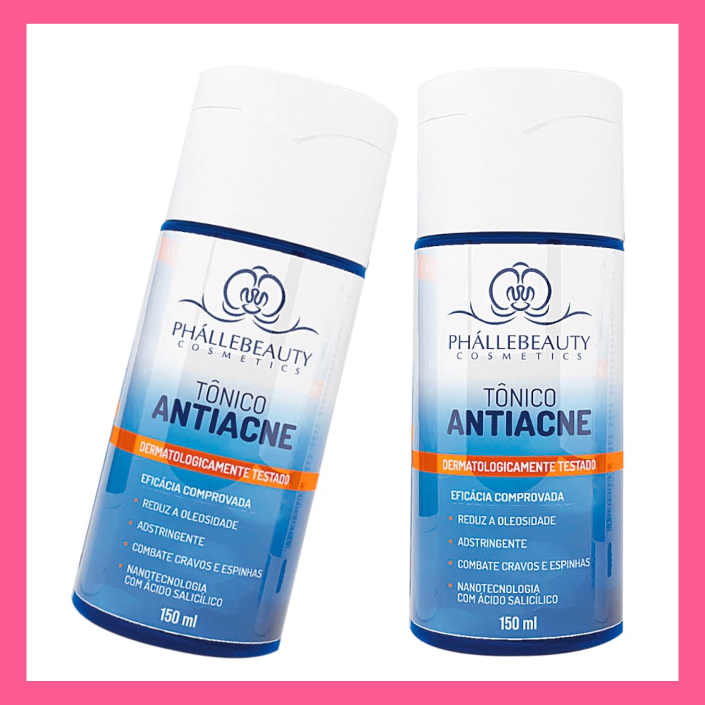 Tônico Antiacne Phallebeauty - Limpa a pele e Combate cravos e espinhas ...