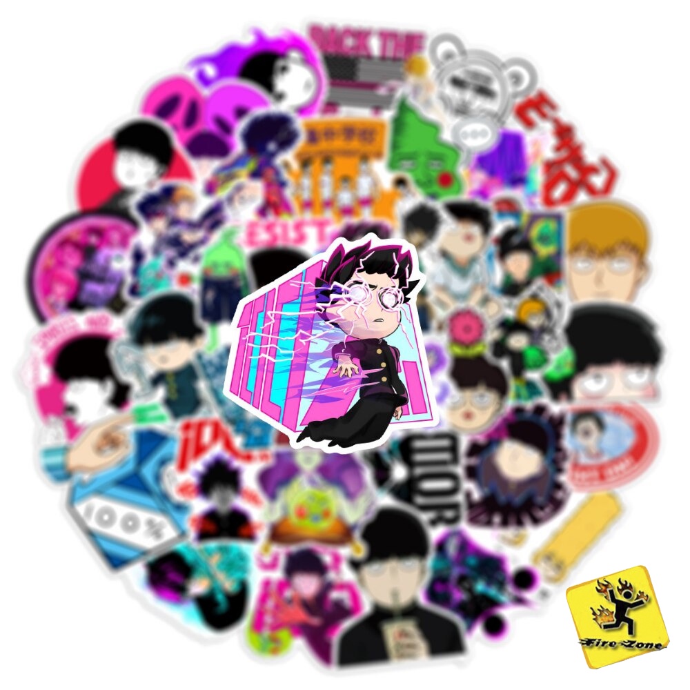 60 pcs MOB PSYCHO Stickers/figurinhas Adesivo | Shopee Brasil