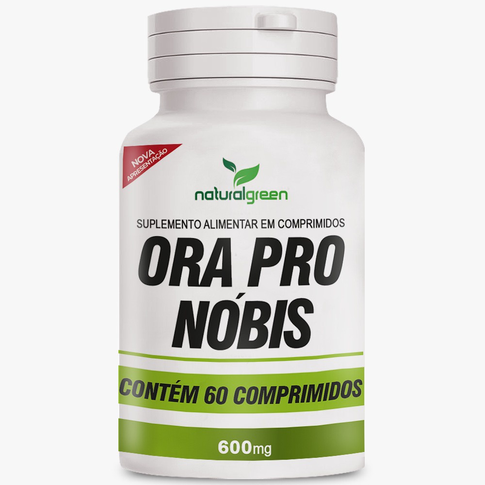 ORA PRO NOBIS 600MG 60 COMPRIMIDOS - ORIGINAL NATURAL GREEN | Shopee Brasil