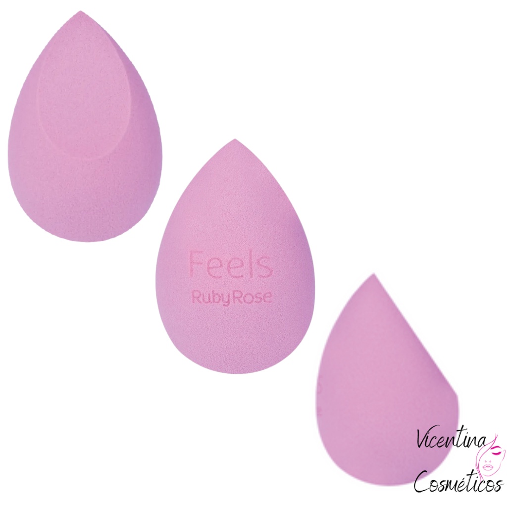 Esponja de Maquiagem Soft Blender Feels Mood Ruby Rose HBS01 | Shopee Brasil