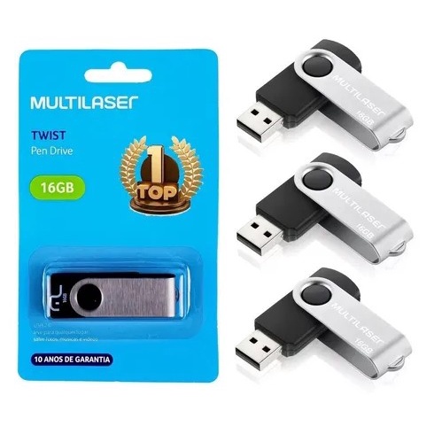 Pen Drive 16 gb Multilaser PD588 | Shopee Brasil