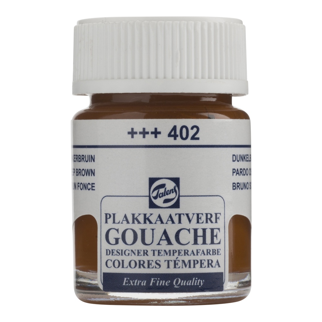 Tinta Guache Talens Extra Fine 402 Deep Brown 16ml | Shopee Brasil