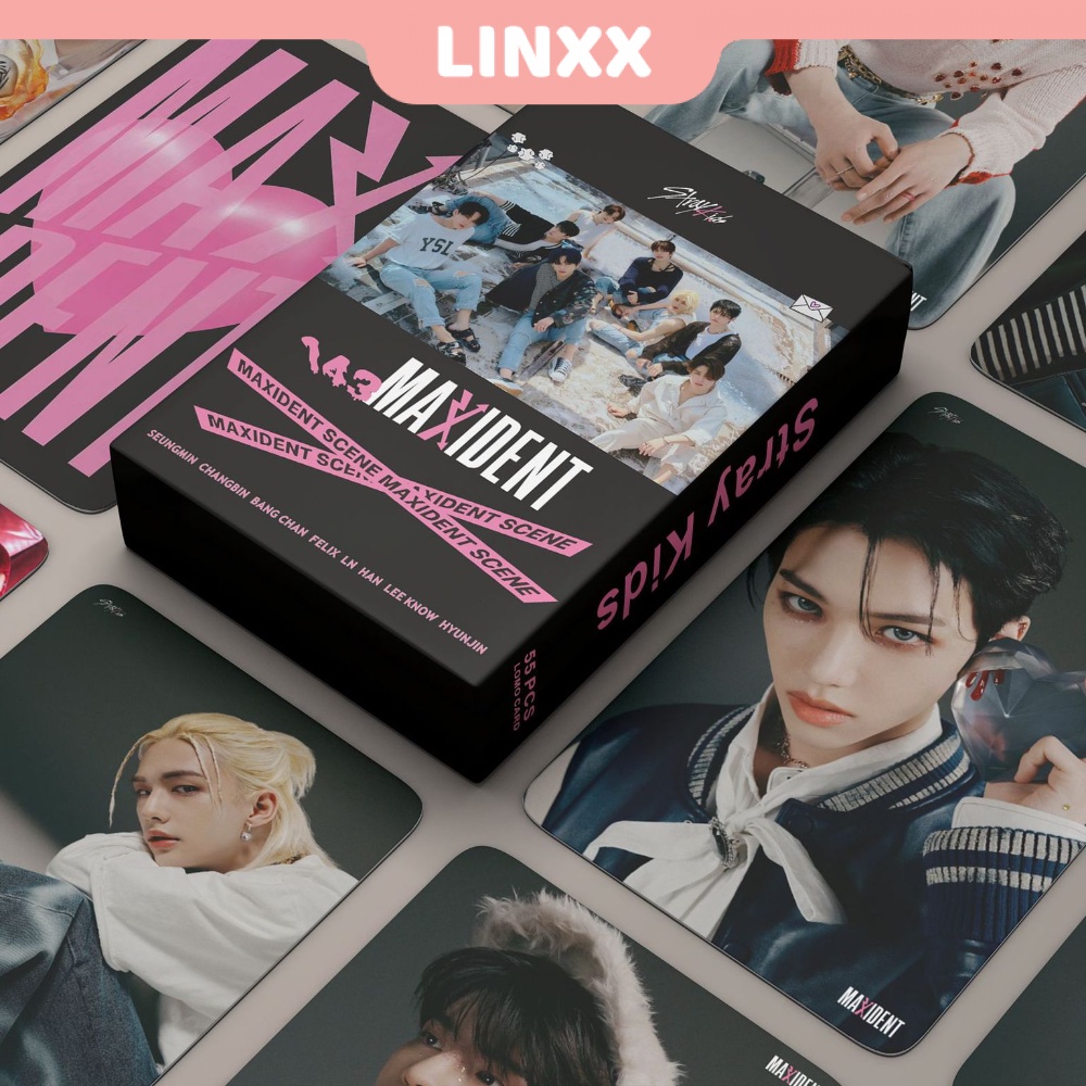 LINXX 55 Pcs Stray Kids MAXIDENT Álbum Lomo Card Kpop Photocards Série Cartões Postais | Shopee ...