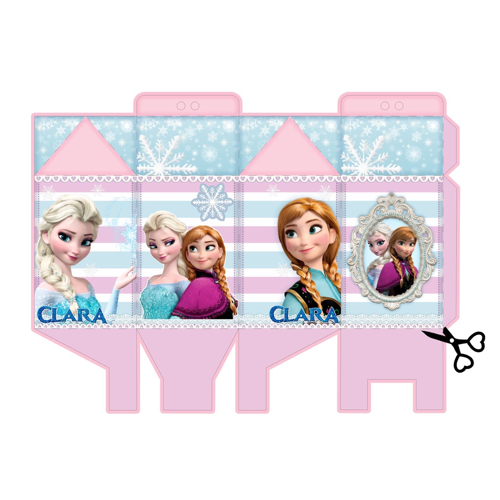 Caixa Milk Personalizada Lembrancinha Festa Frozen 1 unidades para ...