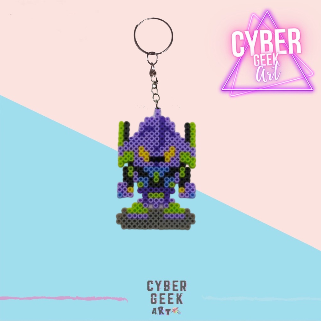 EVA-01- Evangelion (Pixel Art/Perler beads) | Shopee Brasil