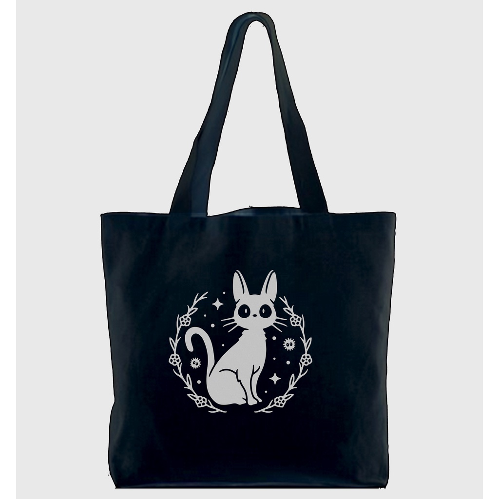 Sacola Ecobag Preta Cat Kiki | Shopee Brasil