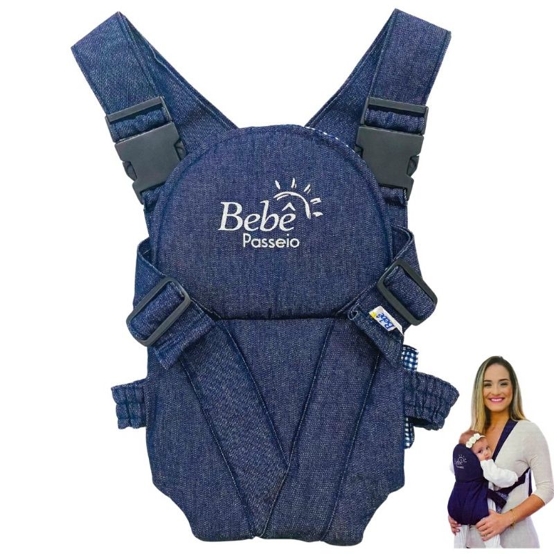 Canguru Baby Mamãe Passeio Confortável Carrega Bebê Até 15kg | Shopee ...