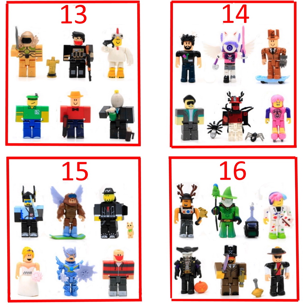 Kit com 6 bonecos Roblox (modelos nº 13 a 16) | Shopee Brasil