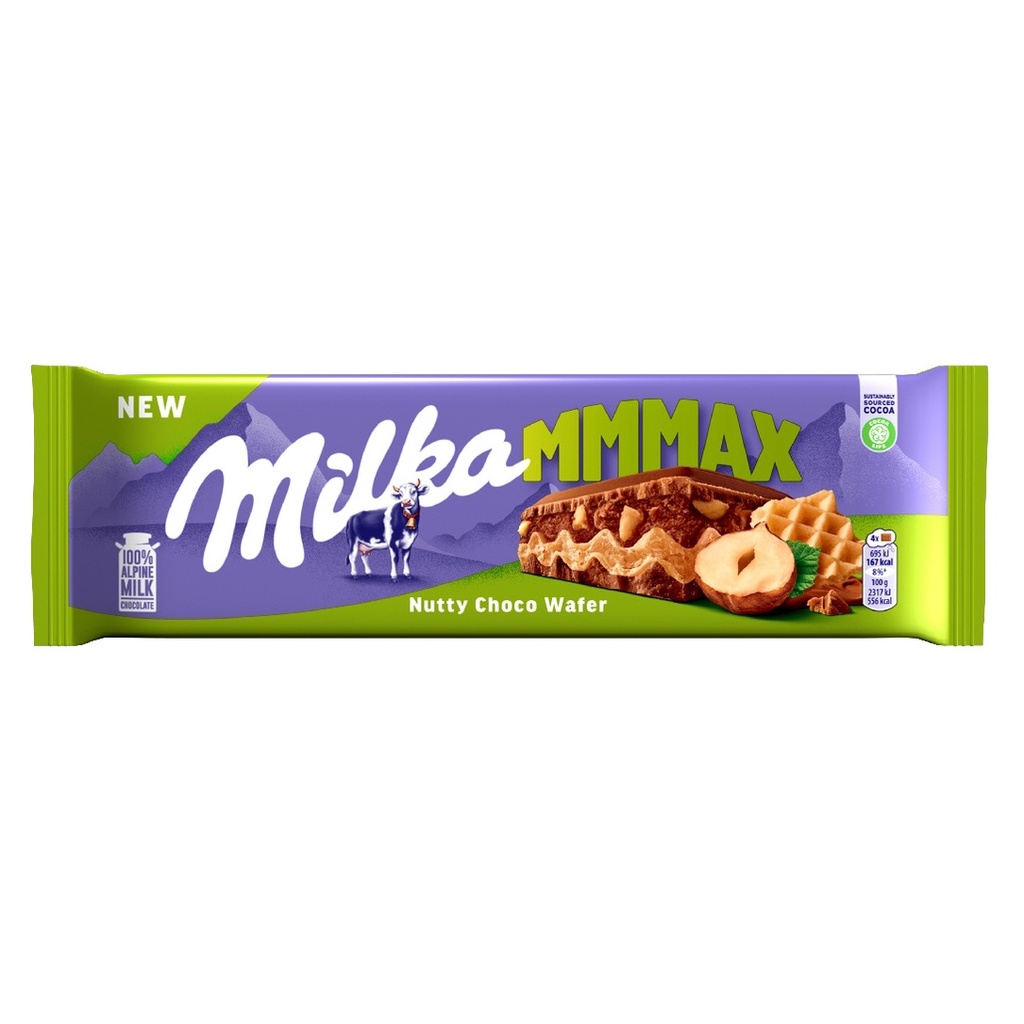 Chocolate Milka Nutty Choco Wafer 270g | Shopee Brasil