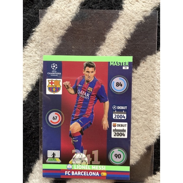 Lionel Messi Master Barcelona Card Champions League 14/15 | Shopee Brasil