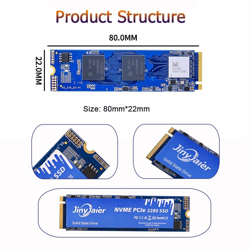 HD SSD m2 nvme jinyjaier ssd nvme m.2 ssd 128 256 512 1t | Shopee Brasil