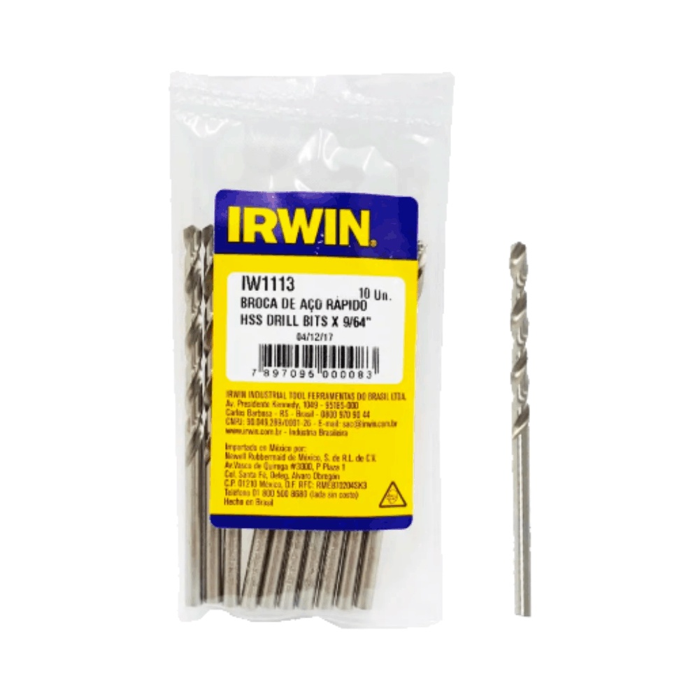 Broca Aço Rápido 5/64" 1.98mm (IW1109) - Irwin (005006) | Shopee Brasil