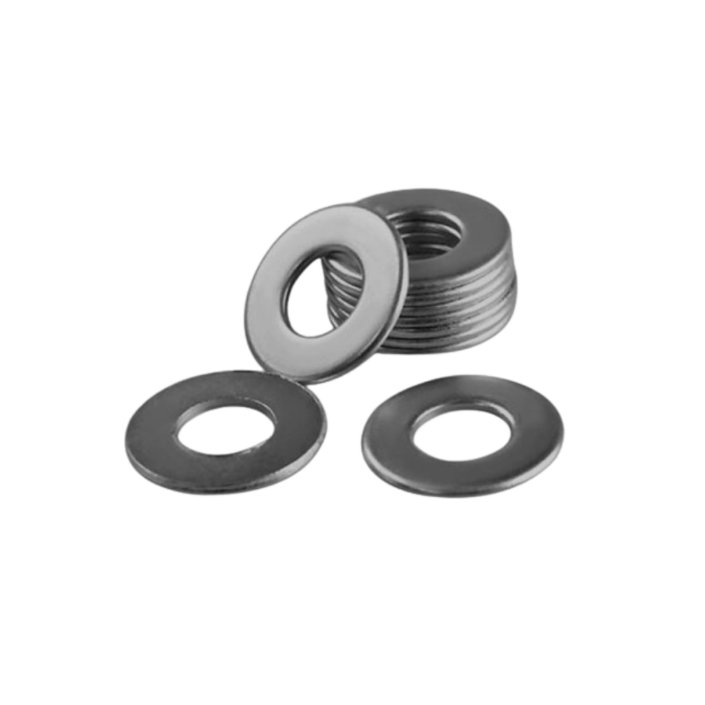 Arruela Lisa M16 Zincado Branco Kit Com 100 Unidades | Shopee Brasil