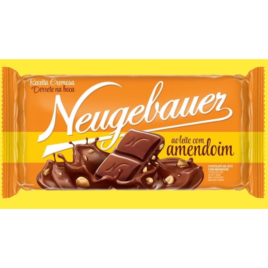 Barra Chocolate Amendoim Neugebauer 90g | Shopee Brasil