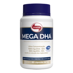 Suplemento Em Cápsulas Vitafor Mega Dha Omega 3 Em Pote De 60g | Shopee Brasil