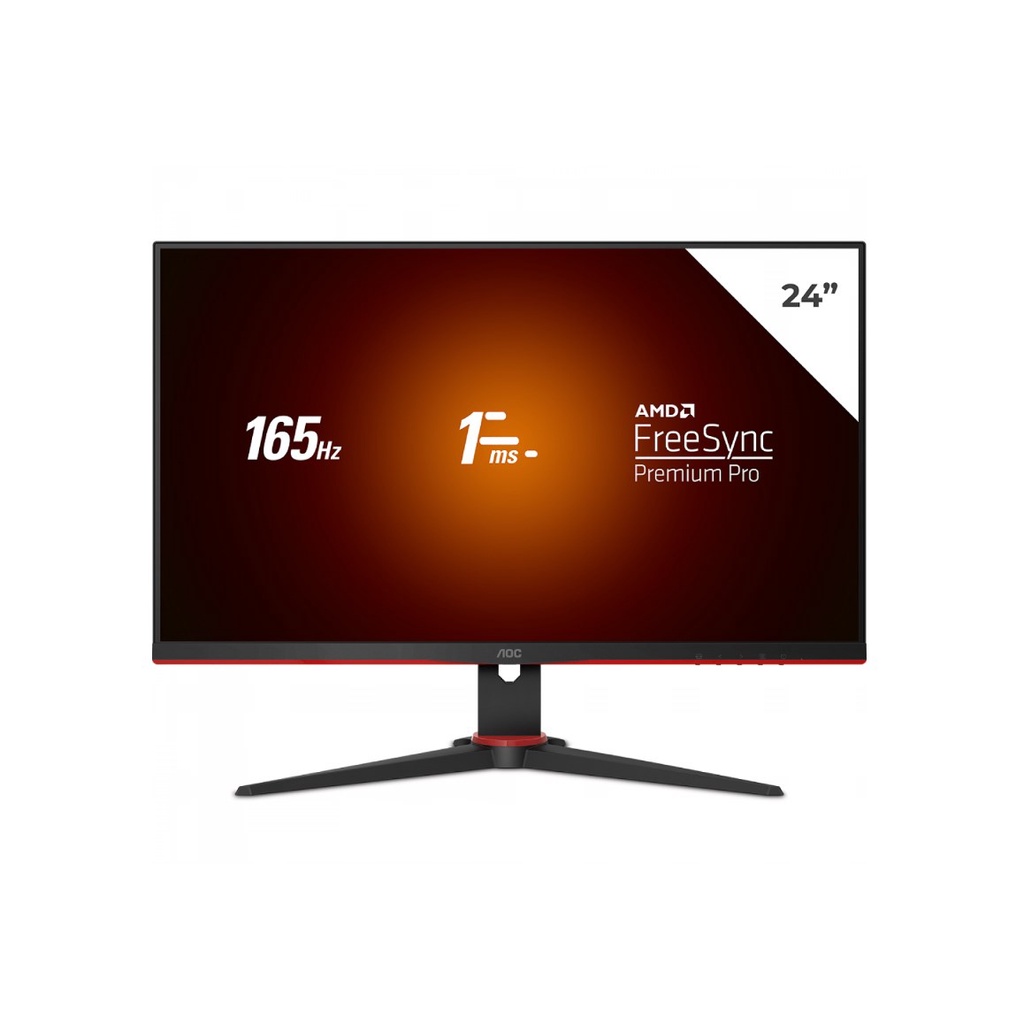 Monitor Gamer AOC Viper, 24 Pol, Full HD, 1ms, 165Hz, HDMI/DP, 24G2SE ...