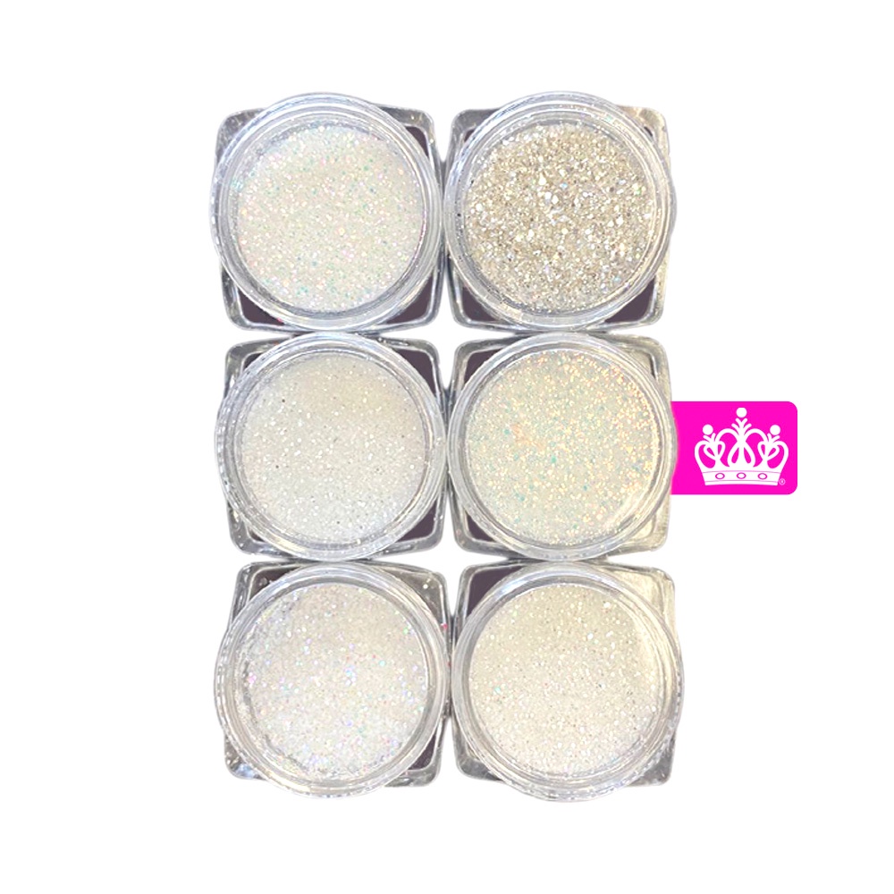 Kit 6 Glitter Açucarado Branco | Shopee Brasil