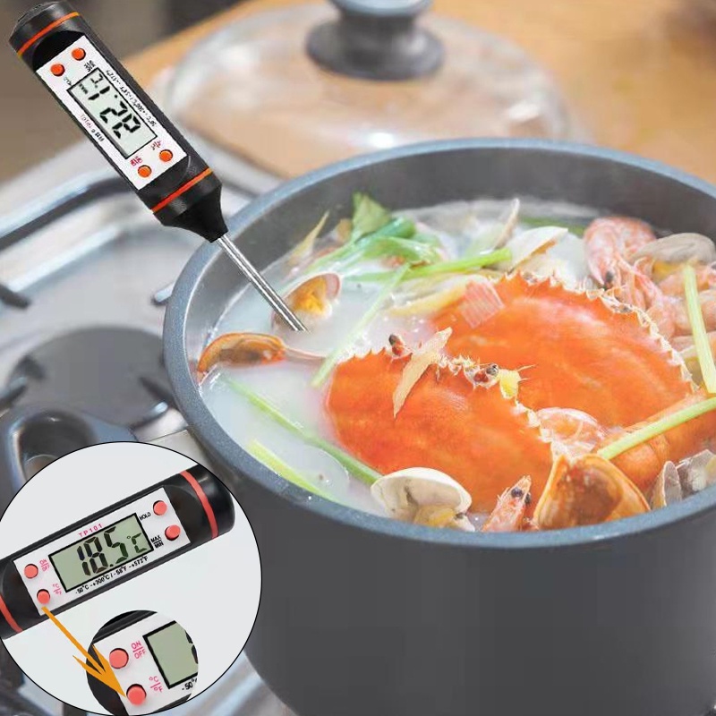 Termometro Culinario Digital Espeto Medir Forno Sensor Calor | Shopee ...