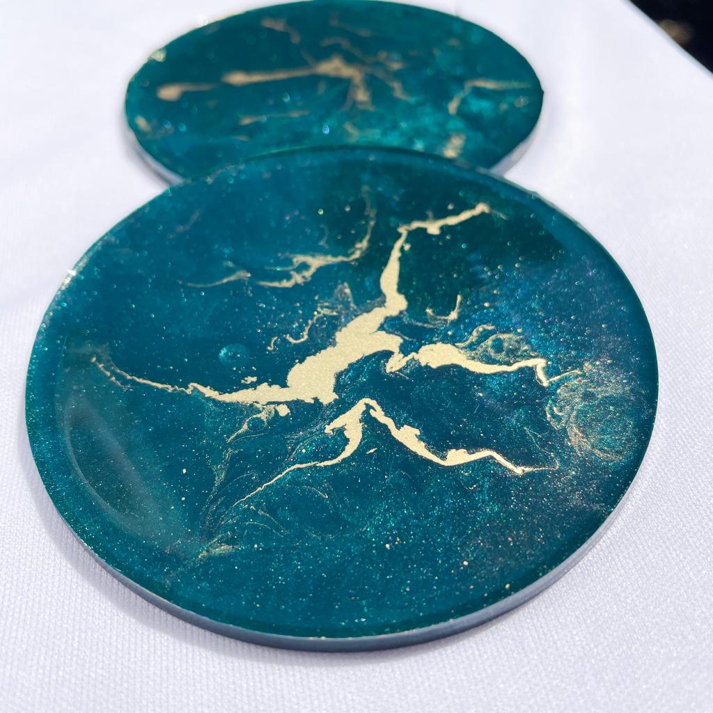 Porta copo luxo Marmorizado Impermeável - Apoio de copo para mesa ...