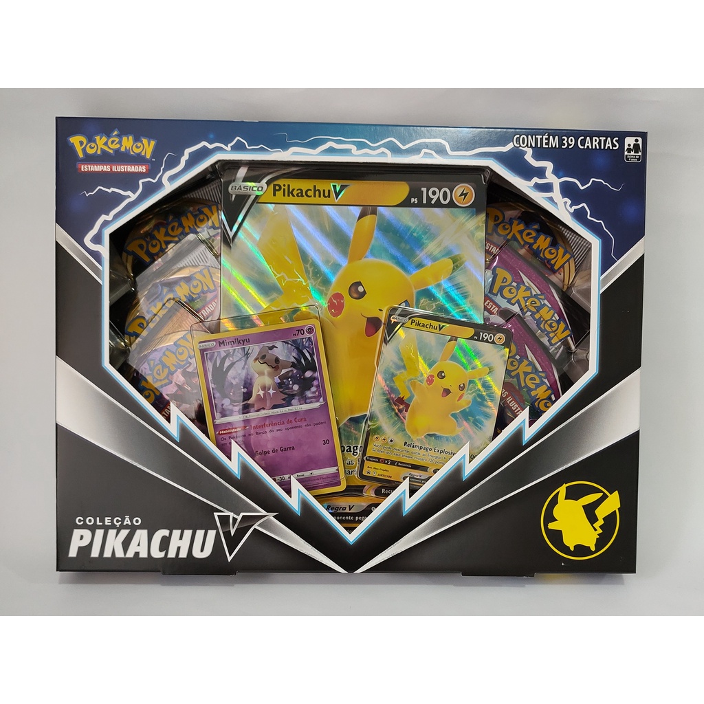 Pokémon TCG - Box Pikachu V | Shopee Brasil