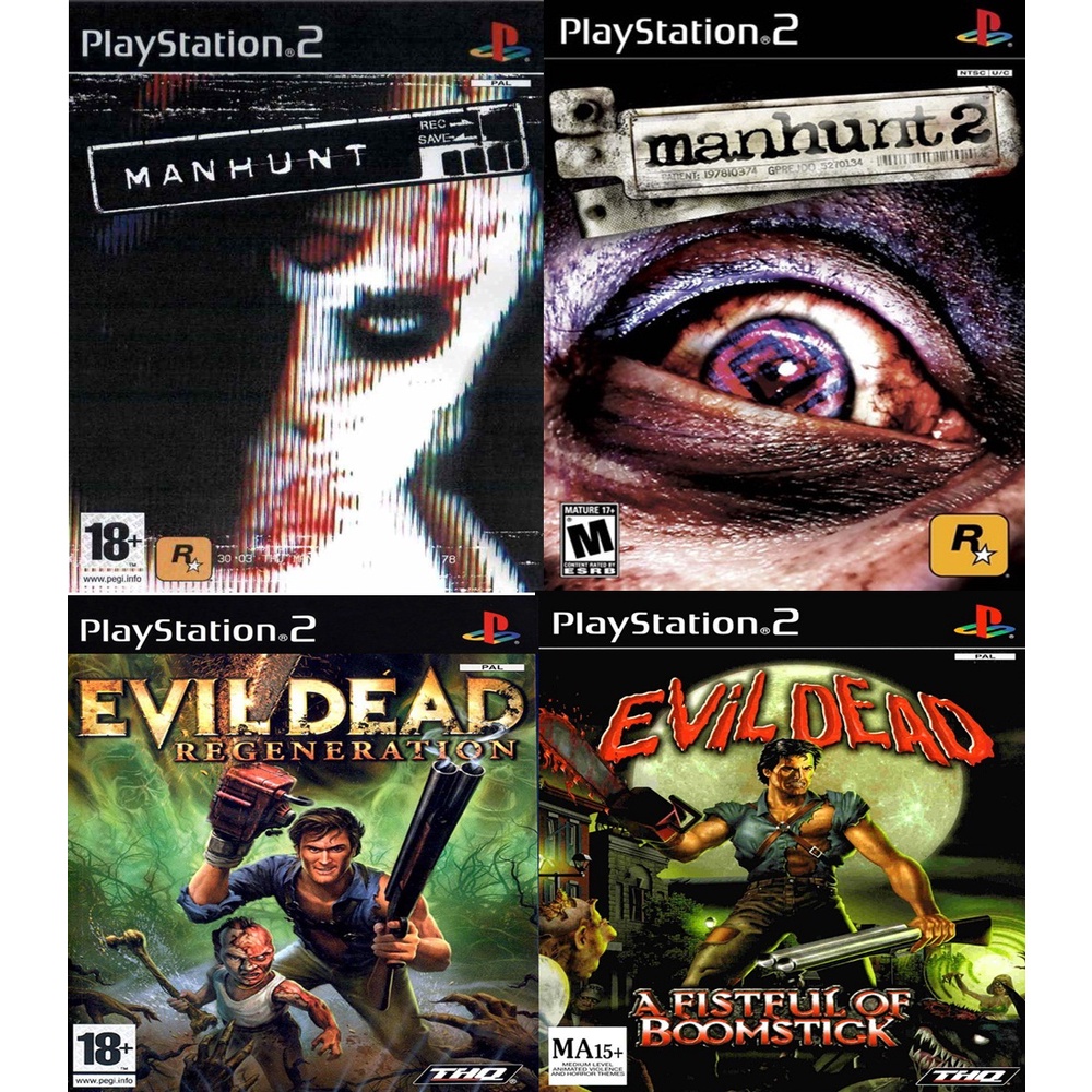 Kit Manhunt Duology + Evil Dead Collection com 4 Jogos (PS2) | Shopee ...
