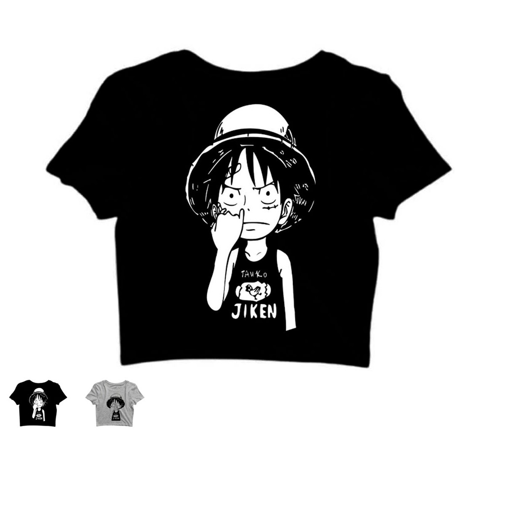 Camiseta cropped One Piece Monkey D Luffy Anime | Shopee Brasil
