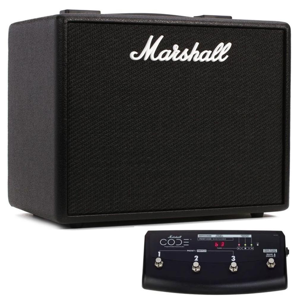 Cubo Amplificador Marshall Code 25 + Pedal PEDL 91009 | Shopee Brasil