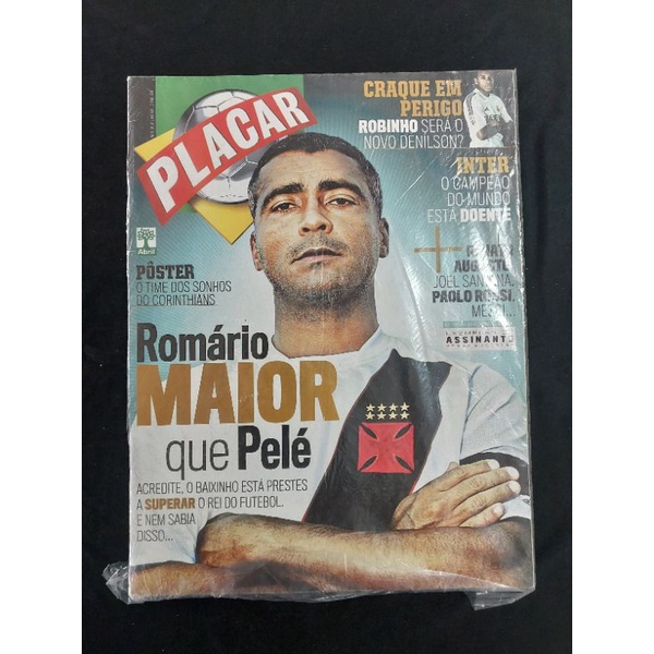 Revista Placar #1305 Romario maior que Pelé / Poster Corinthians - abr ...