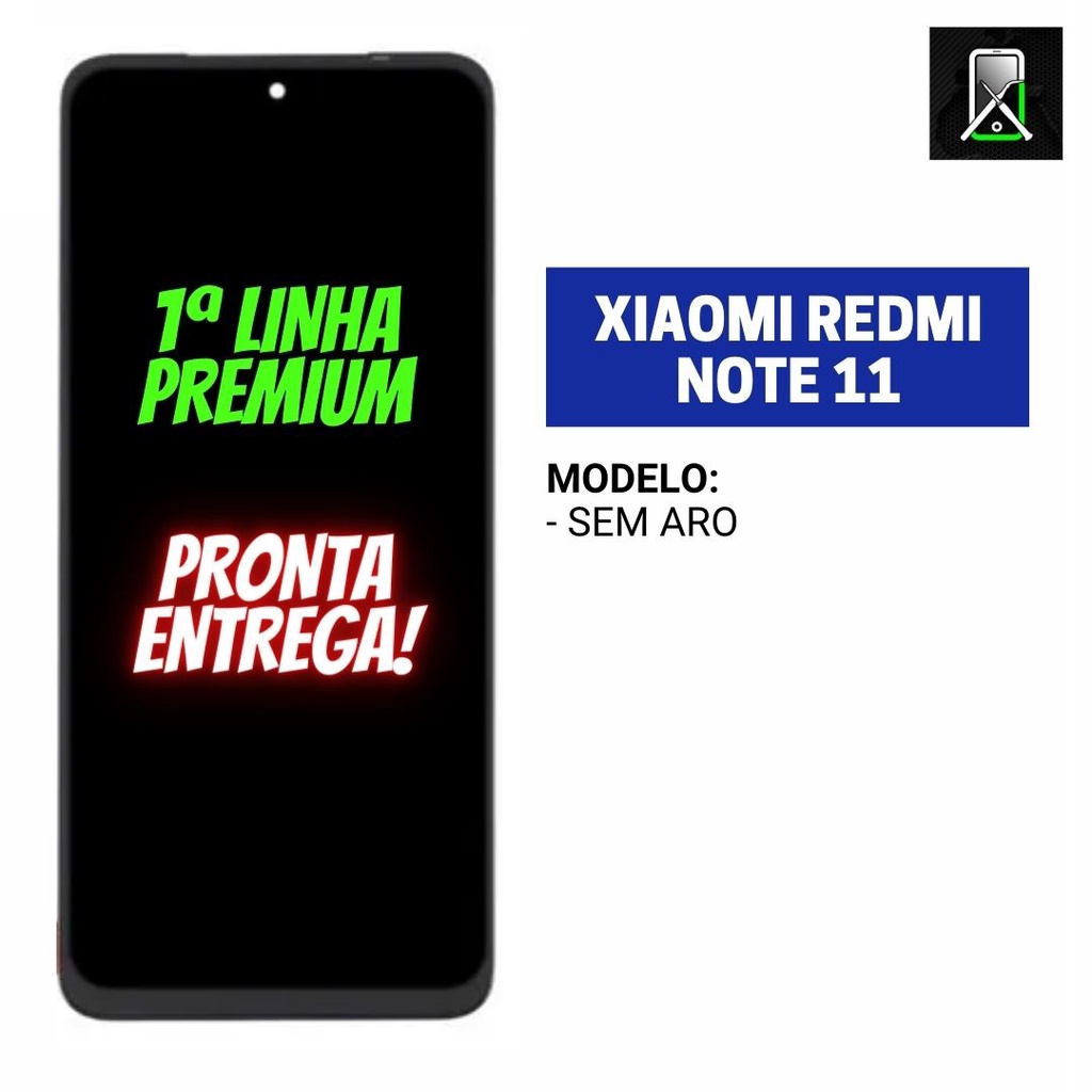 Tela Frontal Display XIAOMI REDMI NOTE 11 Preto LCD Touch Screen (INCELL) | Shopee Brasil