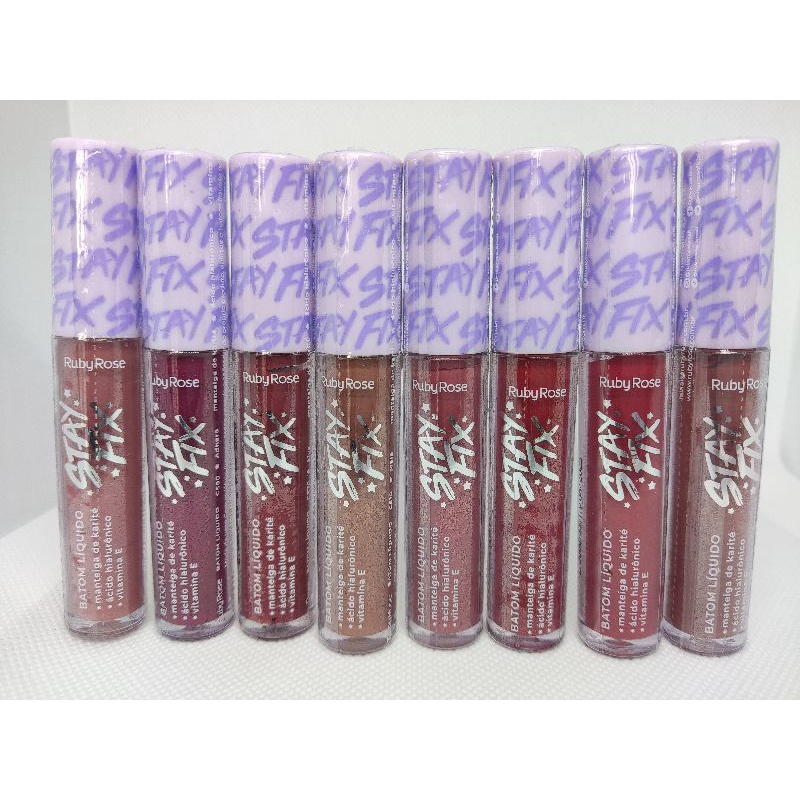 Batom Líquido Matte Stay Fix Ruby Rose | Shopee Brasil