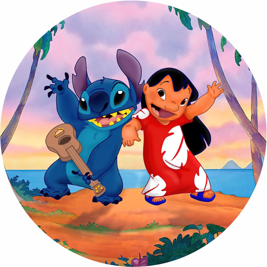 Painel Redondo Tecido Sublimado Li e Stit 3 | Shopee Brasil