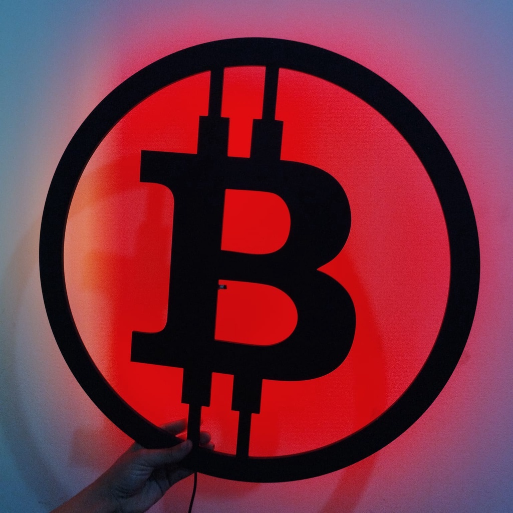 Luminaria Bitcoin RGB Criptomoeda | Shopee Brasil