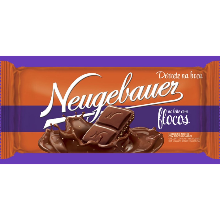 Barra Chocolate Flocos Neugebauer 90g | Shopee Brasil
