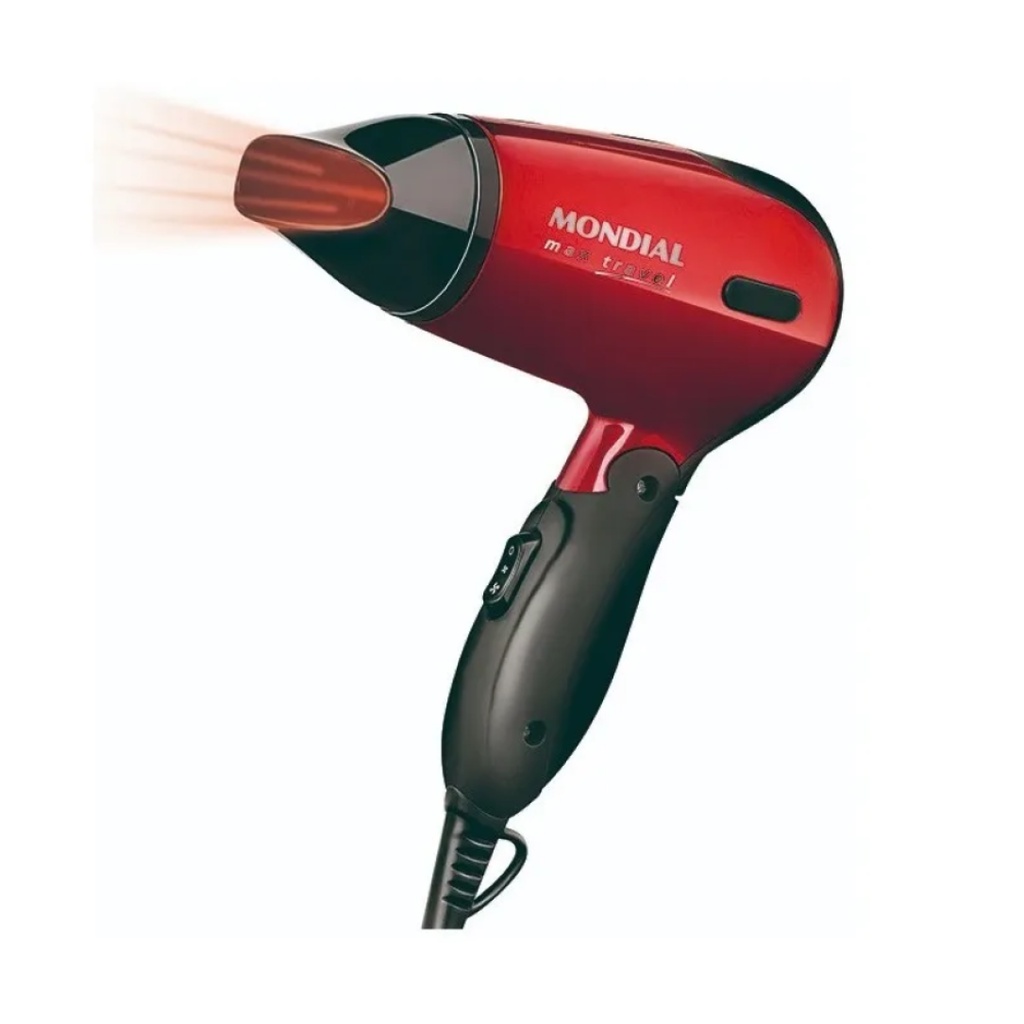 Secador Mondial Mini Dobrável Portátil Max Travel Bivolt | Shopee Brasil