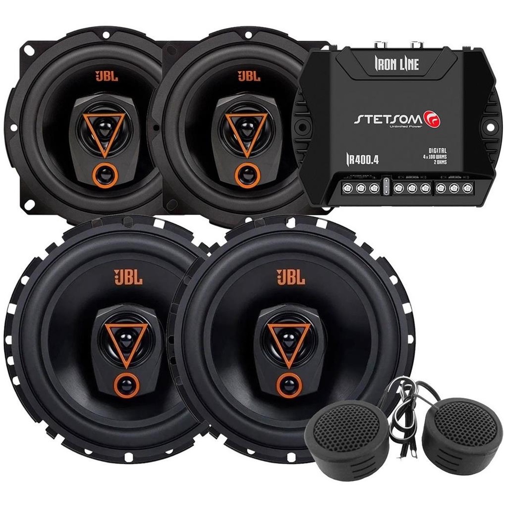 Kit 4 Falantes Jbl 5 E 6 Pol + Modulo 400w + Mini Tweeter | Shopee Brasil