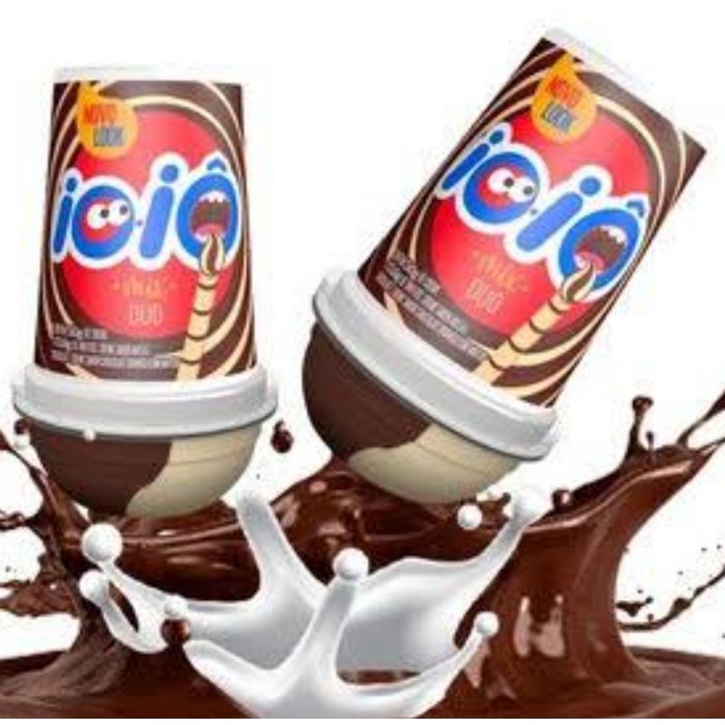 Creme de chocolate ao leite com wafers Ioio Mix Chocolate ou Duo 63,6g ...