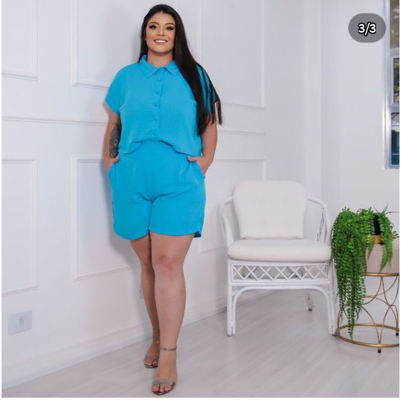 conjunto plus size | Shopee Brasil