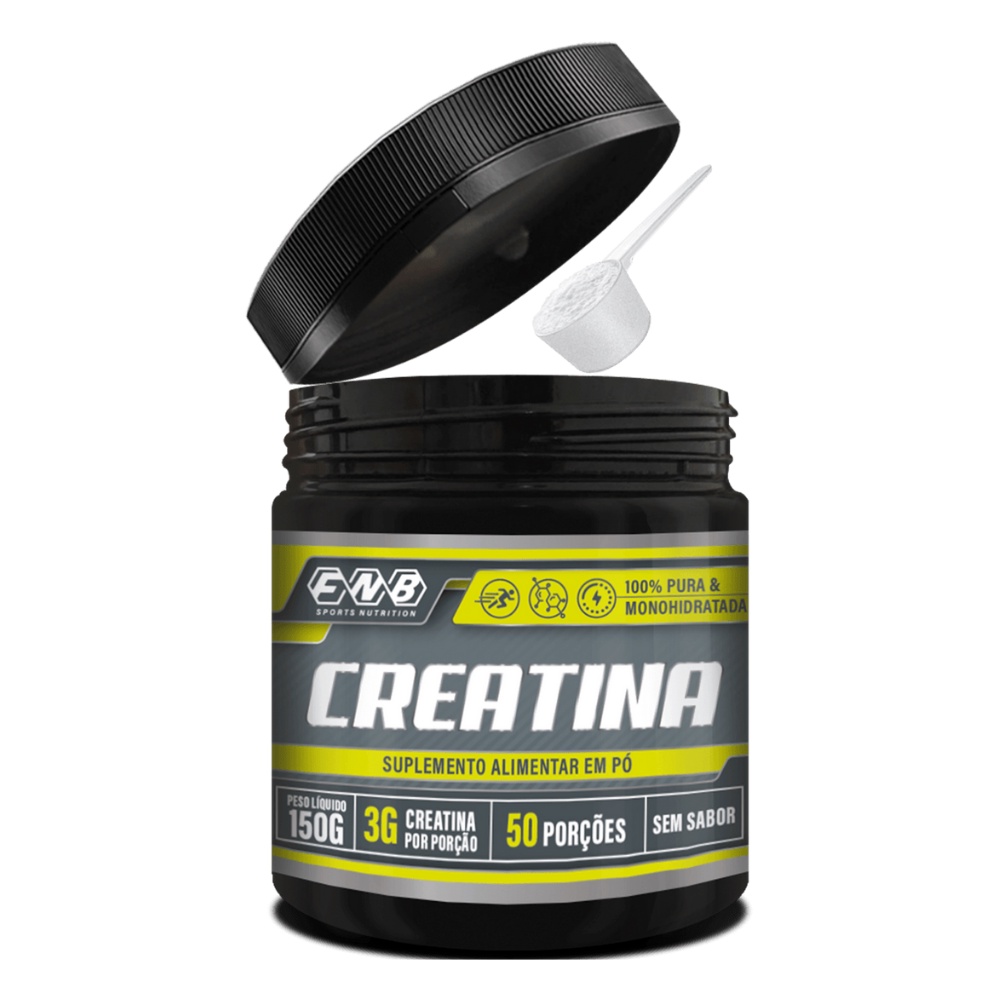 Suplemento de Creatina Monohidratada 100% Pura 150 Gramas FNB Sports ...