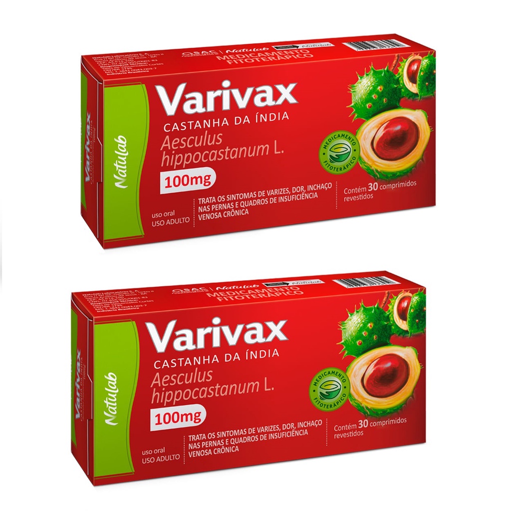 Kit 2x - Varivax 100mg 30 Comprimidos | Shopee Brasil