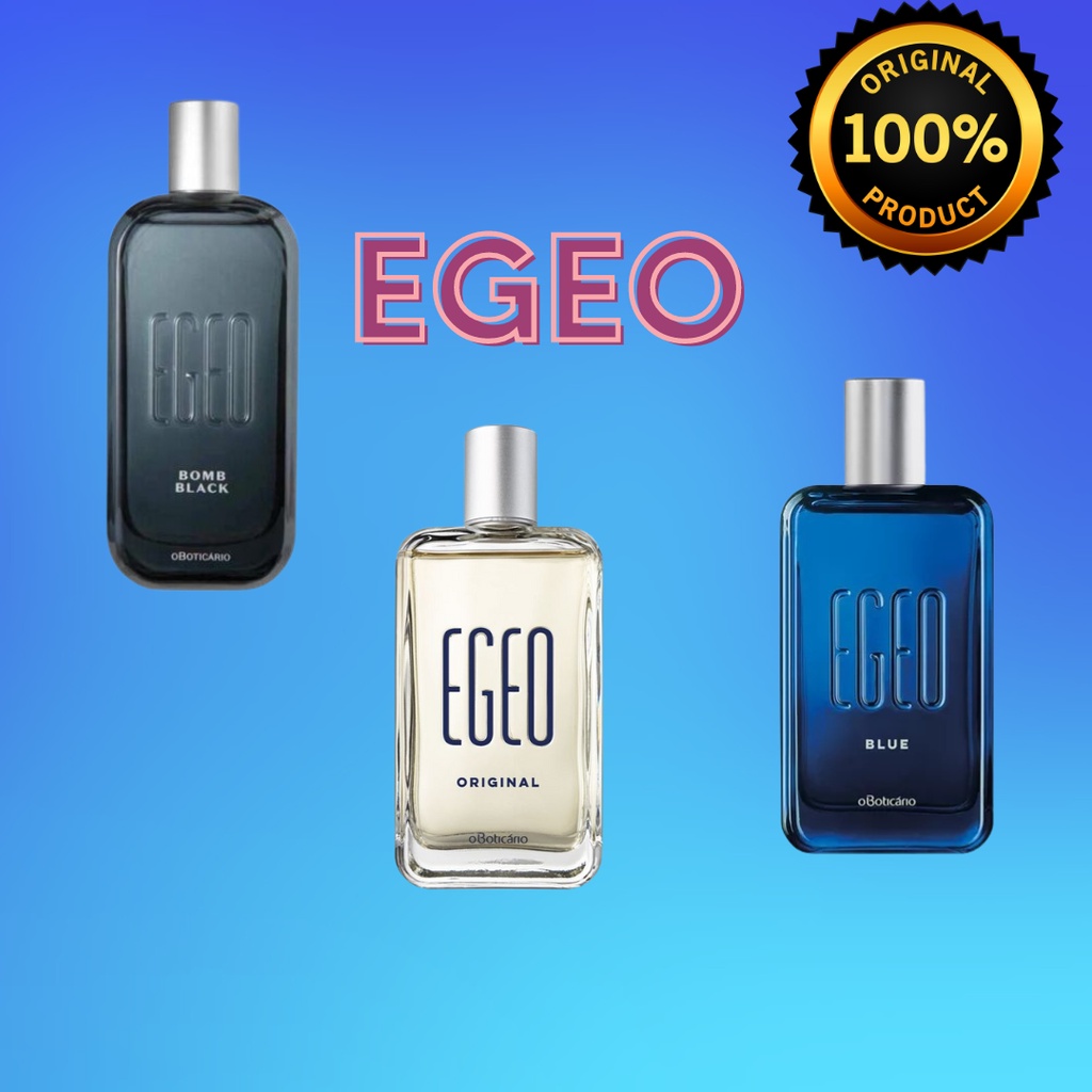 PERFUME EGEO BOTICÁRIO MASCULINO ORIGINAL(ORIGINAL, BLUE, BOMB BLACK) | Shopee Brasil