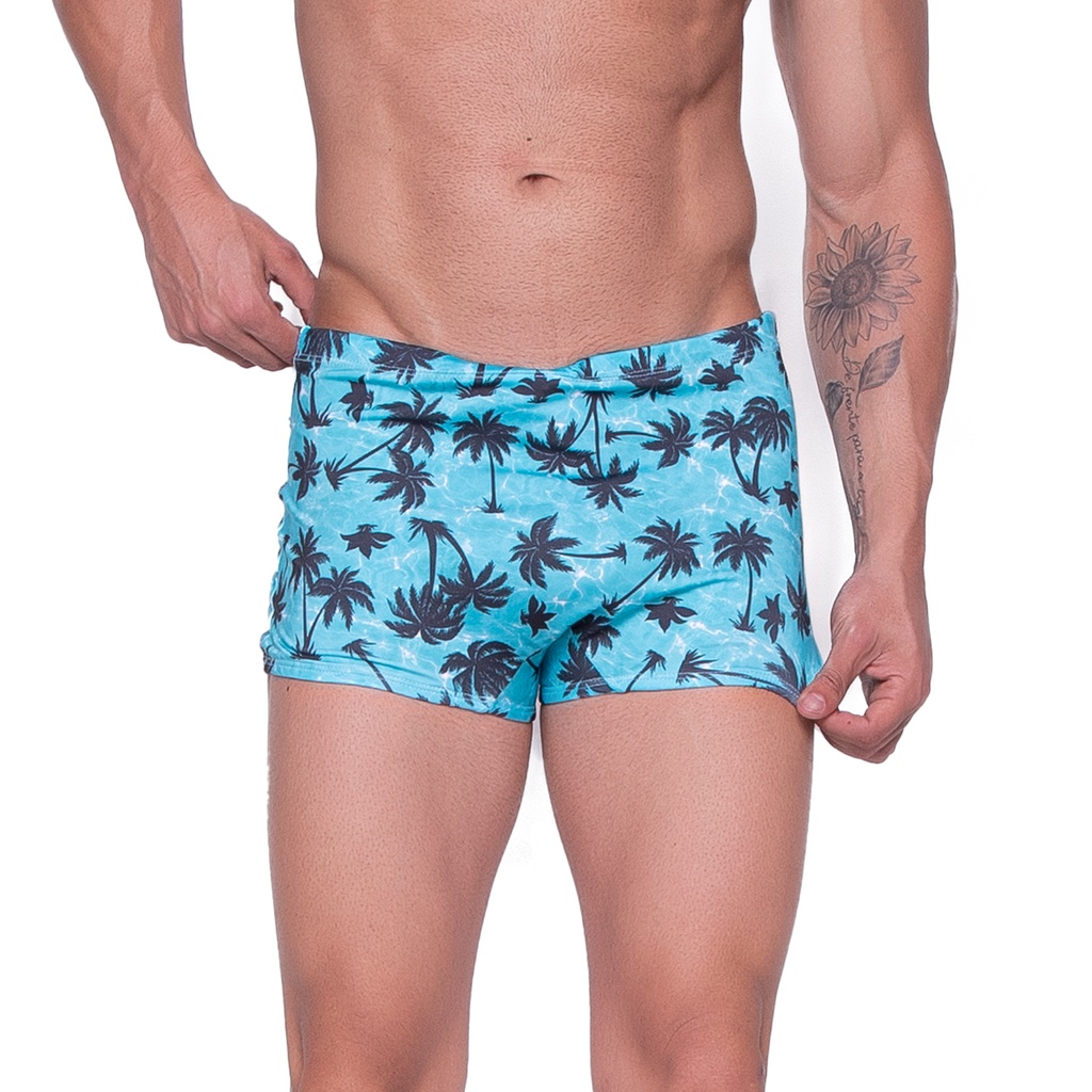 Sunga Boxer Estampada Box Adulto Moda Praia Masculina Básica 141 | Shopee Brasil