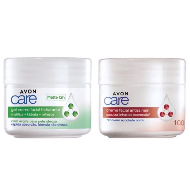 Avon Care Gel Creme Facial Hidratante / Creme Facial Antissinais - 100g ...