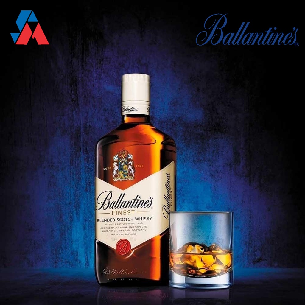 BALLANTINE'S FINEST 8 ANOS - Blended Scotch 1Litro | Shopee Brasil
