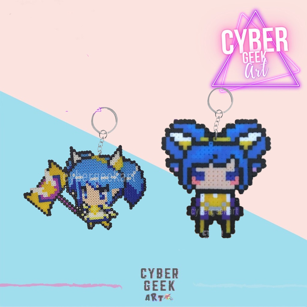 Chaveiro Poppy/Star Guardian - League of Legends (Pixel Art/Hama Beads ...