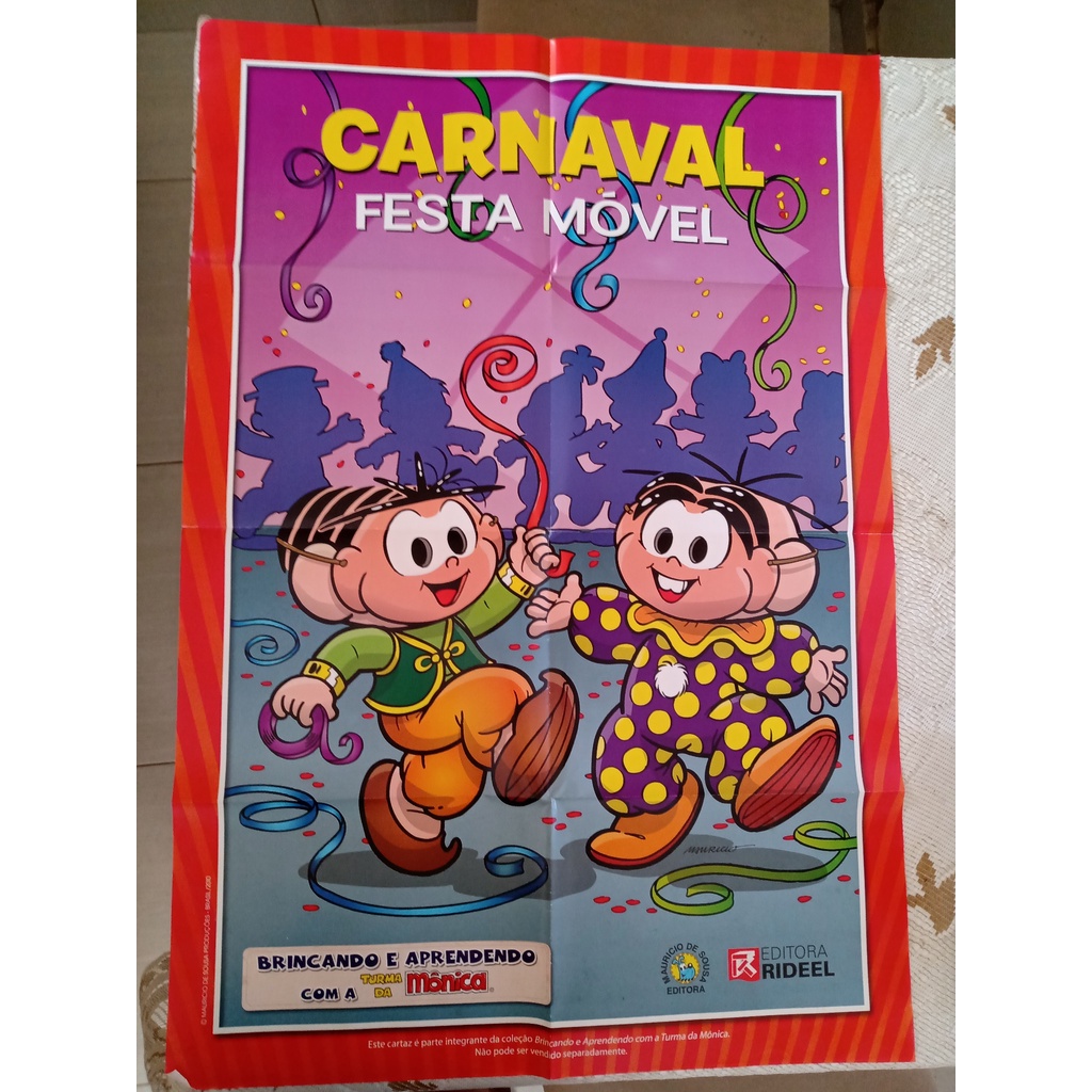 Poster da Turma da Mônica - Carnaval (coleção "Brincando e Aprendendo ...