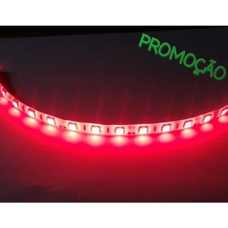 fita de led automotiva 12 volts adesiva 20cm 12 leds 5050 flexível ...