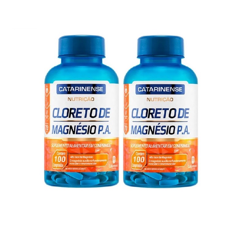 Kit com 2 Suplemento Alimentar Cloreto de Magnésio P.A. 100 Comprimidos cada | Shopee Brasil