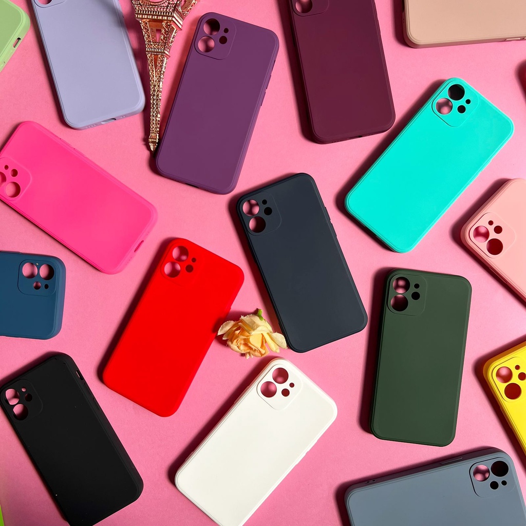 Capinha Para iPhone 12 Mini / Capa Case Silicone Aveludada Colorida ...