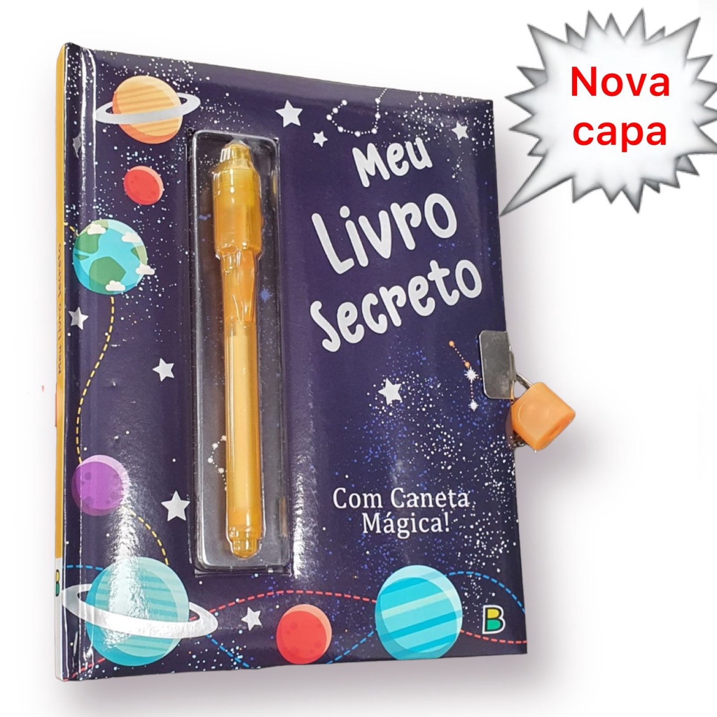 Diário Secreto Meu Livro Com caneta Magica e Cadeados 50 Folhas - NOVA ...
