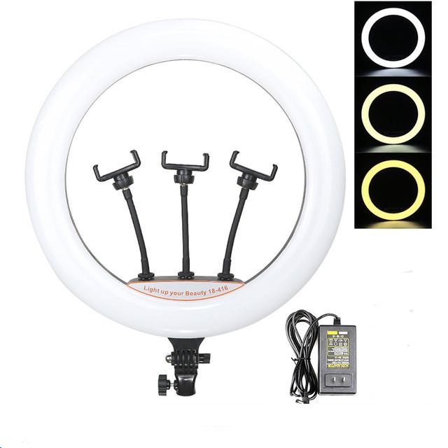 Ring Light GRANDE Anel Iluminador Profissional 46cm 18 Polegadas Modelo ...